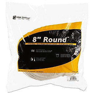 San Jamar Cotton Terry Cloth Round Potholders, 8 Inches, Tan, (Pack of 12), Medium