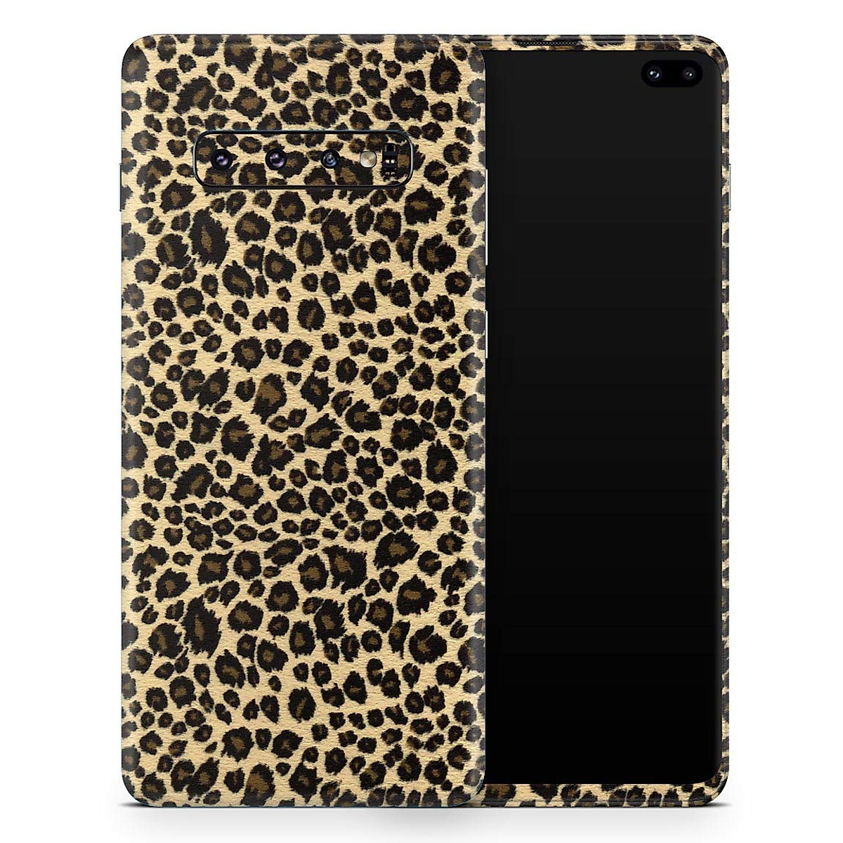 DesignSkinz Small Vector Cheetah Animal Print Protective Vinyl Decal Wrap Skin Cover Compatible with The Samsung Galaxy S20 (Screen Trim & Back Glass Skin)