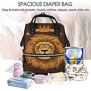 King Lion Diaper Bag Backpack Multifunction Waterproof Large Back Pack Maternity Baby Nappy Bags Large