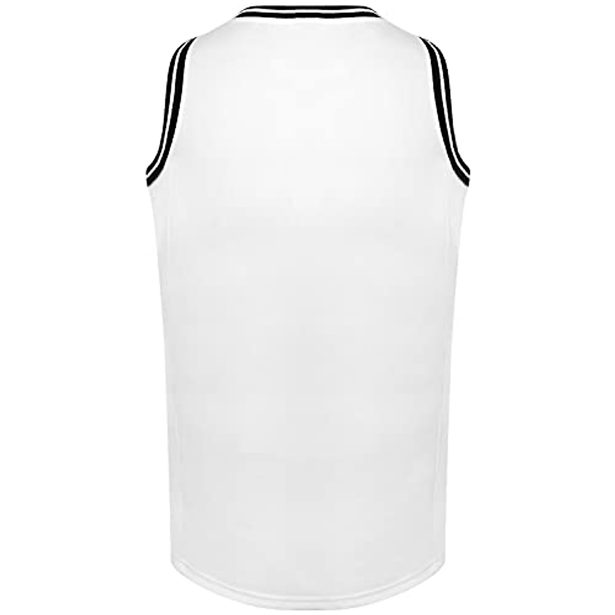 Phoneutrix Blank Basketball Jersey, Men's Mesh Athletic Reversible Sports Shirts S-3XL (Small, White)