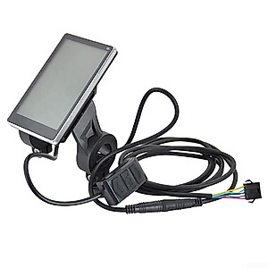 Electric Bike LCD Display, 5Pin E-Bike M5 Display Meter Control Panel, Electric Scooter Speedmeter with Control for Electric Bikes