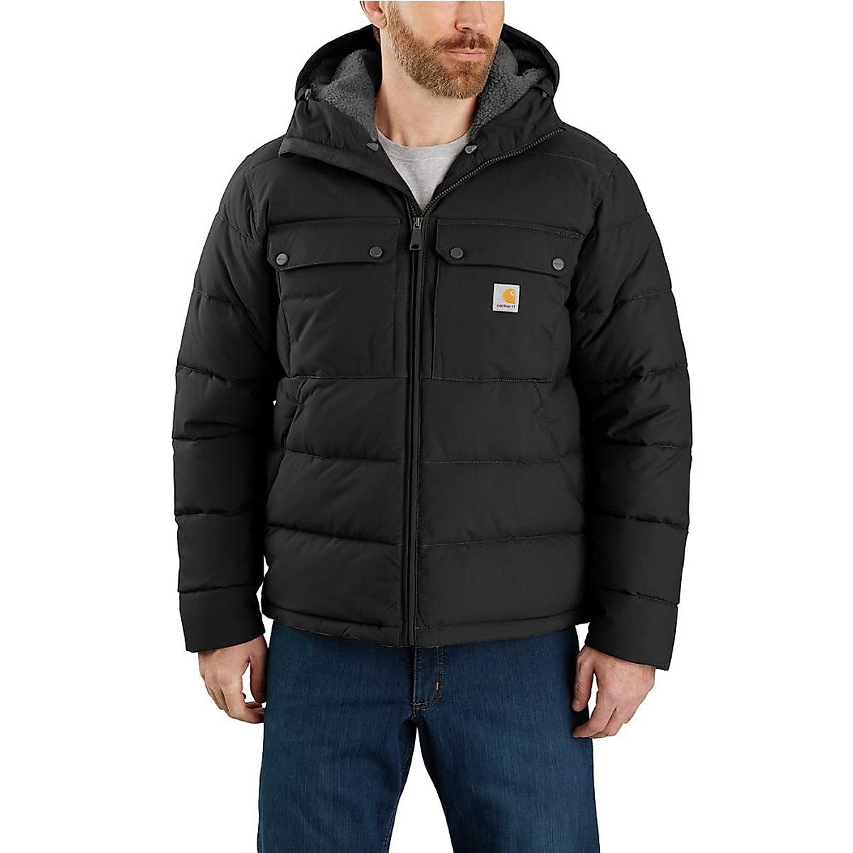 Carhartt Men's Montana Loose Fit Insulated Jacket, Black, Medium