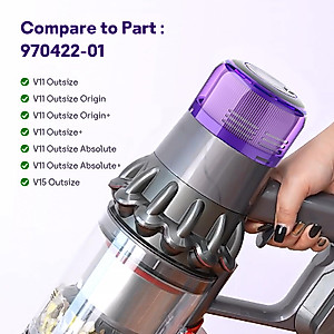 Kucbraly 2 Pack Filters Replacement Parts for Dyson V11 Outsize, V11 Outsize Origin, Outsize, Compare to Part: 970422-01