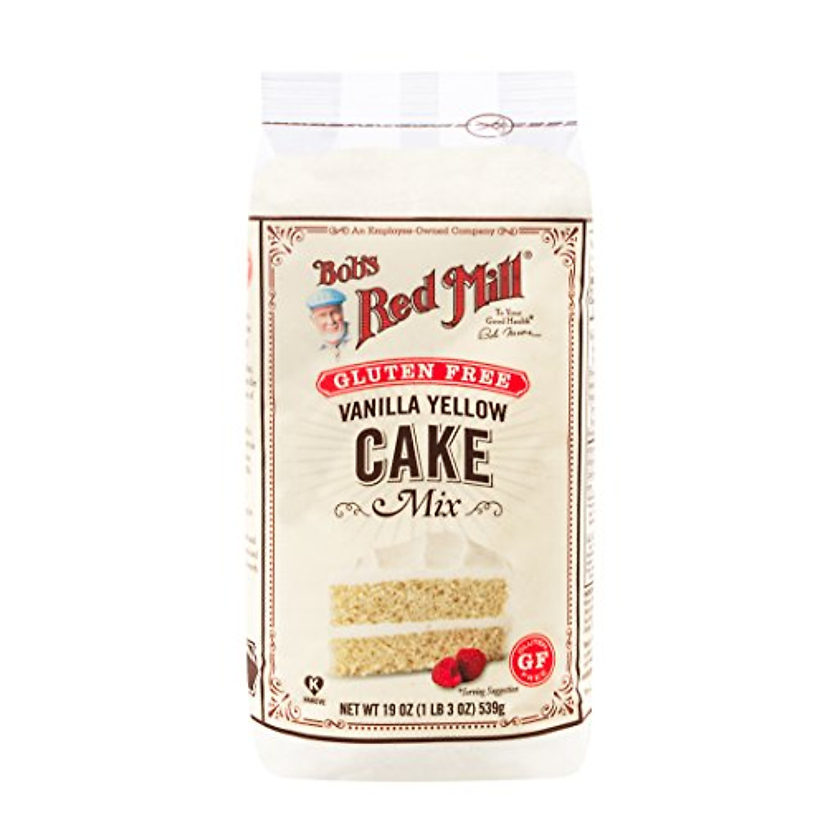 Bob's Red Mill Gluten Free Vanilla Yellow Cake Mix, 19-ounce (Pack of 4) (Package May Vary)