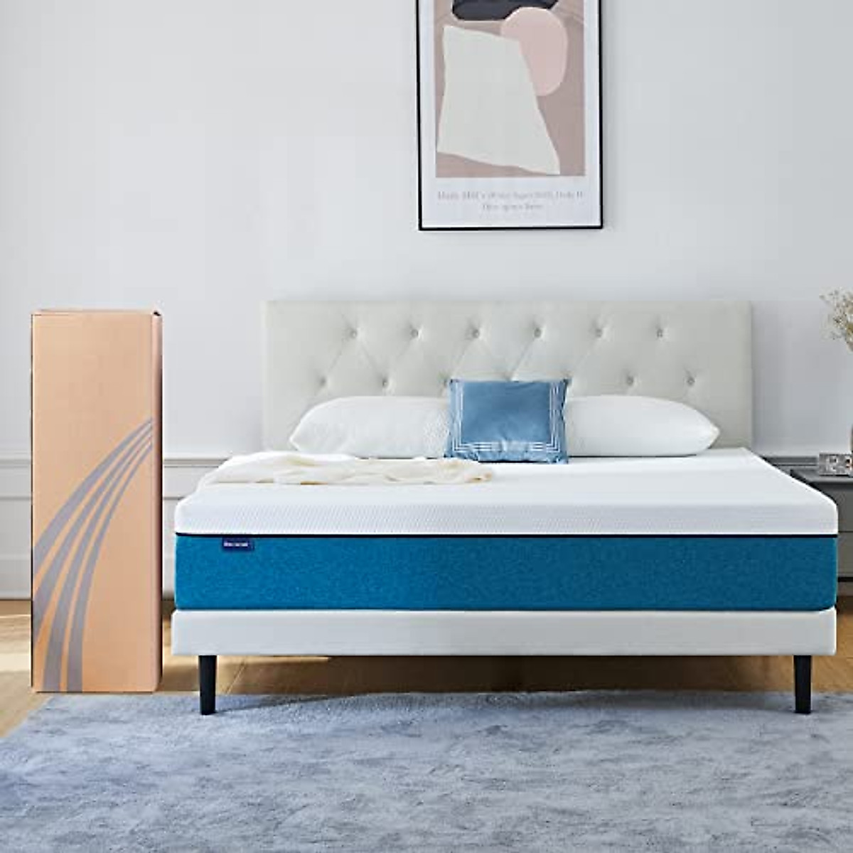 IYEE NATURE Short Queen Firm Mattress,74" L x 60" W x 10" T 10 inch Mattresses Supportive & Pressure Relief Queen Memory Foam Firm Mattress in a Box Short Queen Size Firm Mattresses