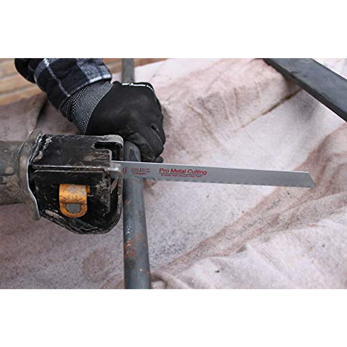 9-Inch Thick Metal Cutting Reciprocating Saw Blades (18 TPI) Made of Long Lasting Bi-Metal (HSS Teeth Bonded to HCS Body) - 10 Pack - Caliastro