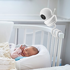 oioaahkeo Baby Monitor Mount for Babysense Video Baby Monitor V43 and HD S2 Camera (White,1Pack)