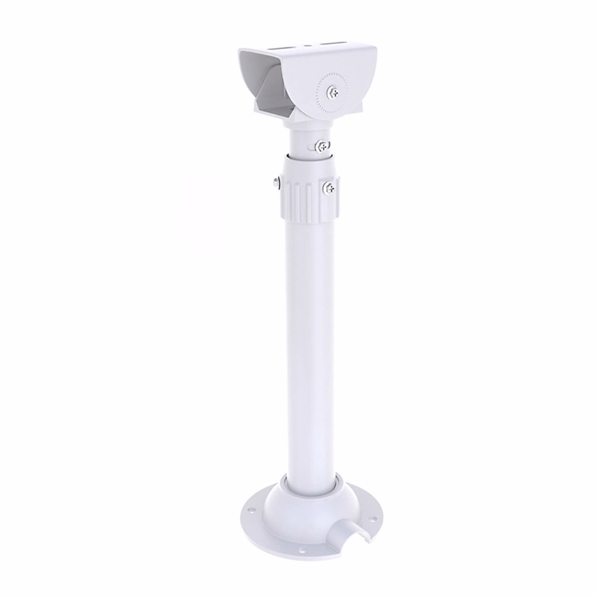 WiTi Extendable Mounting Pole for Security Surveillance Cameras,15.7-23.6 inch Adjustable Ceiling Mount Bracket for CCTV IP Camera,Solid Metal Powder Spray Coating