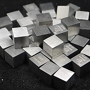 LINGOSHUN Periodic Table Erbium Metal Cube 99.9% Pure for Element Collection Lab Experiment Material Hobbies Substance Block Display/Matte / 10x10x10mm
