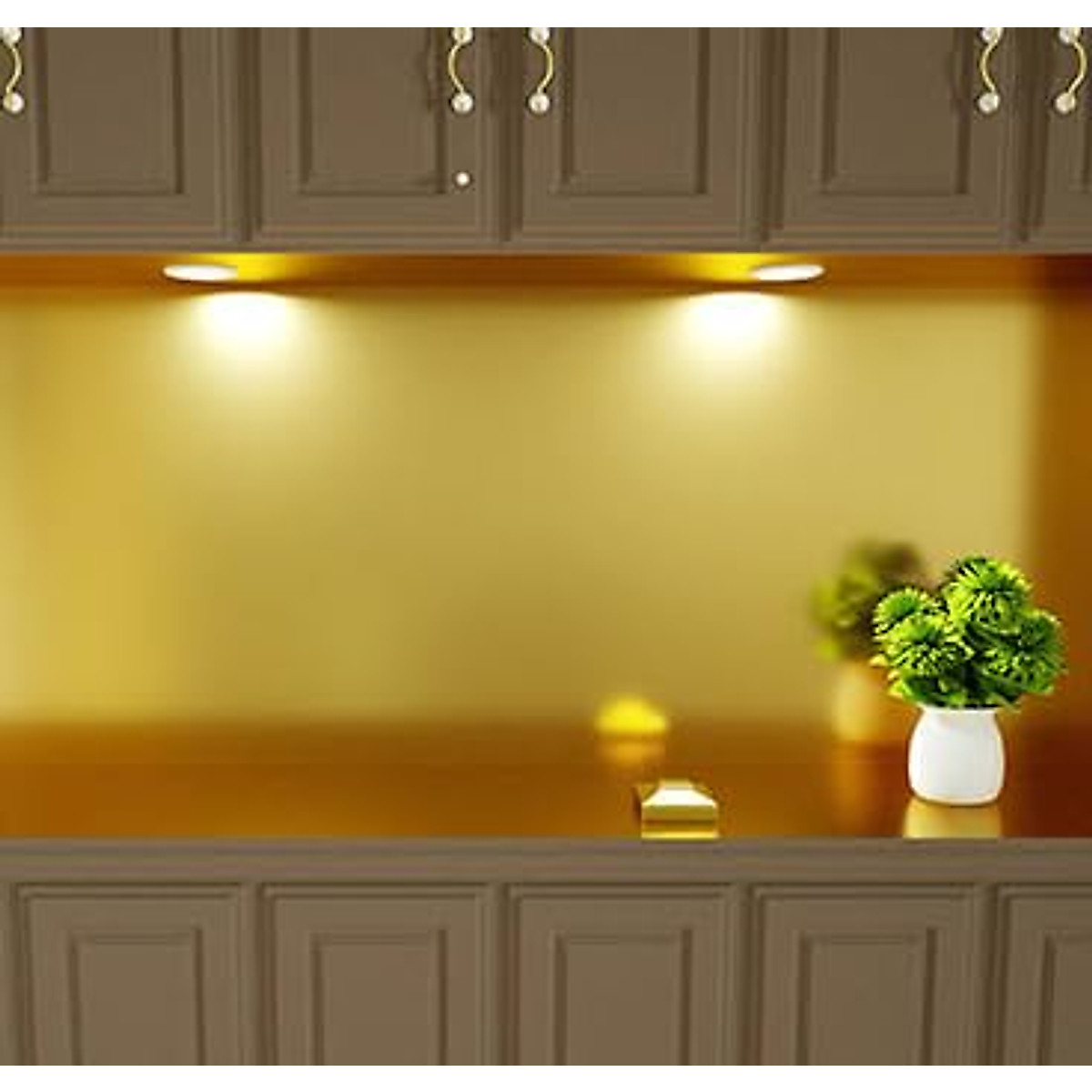 Gold Self Adhesive Contact Paper 17.7”X 118” Metallic Gold Contact Paper Metal Look Wallpaper Self Adhesive Peel and Stick Wallpaper Waterproof Contact Paper DIY Decor Shelf Liner Covering Film Roll