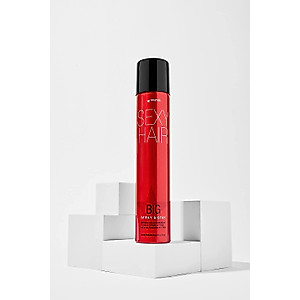 SexyHair Big Spray & Stay Intense Hold Hairspray, 9 Oz | Extreme Hold and Shine | Up to 72 Hour Humidity Resistance | All Hair Types