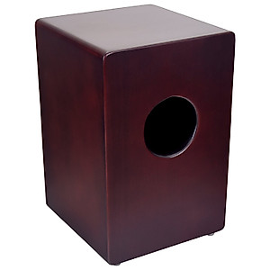 Sawtooth Ebony Cajon Percussion Box, Compact Size