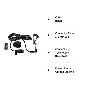 FingerLakes 3.5mm Microphone Assembly Mic for Car Vehicle Head Unit Bluetooth Enabled Stereo Radio GPS DVD