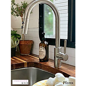 Pfister Stellen Touchless Kitchen Faucet with Pull Down Sprayer, Single Handle, High Arc, Stainless Steel Finish, LG529ESAS