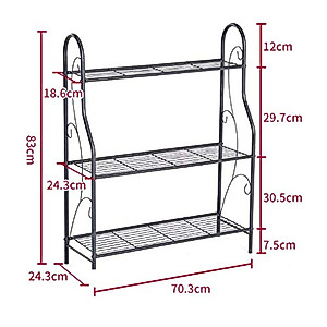 DINGZZ Simple Shoe Rack, Multi-Layer Household Iron Shoe Cabinet, Simple Assembly, Dust-Proof Shoe Rack