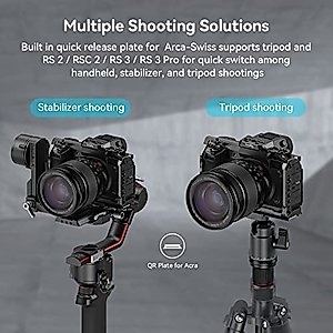SmallRig X-H2 / X-H2S Camera Full Cage for FUJIFILM X-H2 / X-H2S, Aluminum Alloy Video Making Camera Rig with NATO Rails, Quick Release Plate for Arca, Support Horizontal and Vertical Shooting - 3934