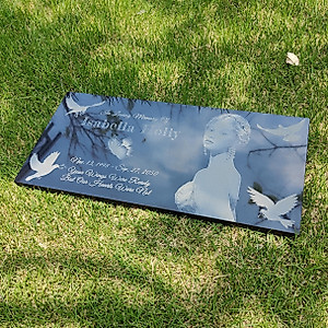 Human Memorial Stone Personalized,Grave Plaque,Graves Stones,Grave Marker,Memorial Grave,Grave Decorations,Headstones for Graves