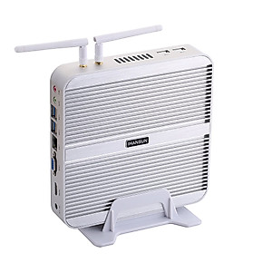HUNSN Fanless Mini PC, Desktop Computer, HTPC, Kodi Box, Intel I3 7167U, Windows 11 pro or Linux Ubuntu, BM01, VGA, HDMI, 4 x USB3.0, 2 x USB2.0, LAN, 8G RAM 256G SSD