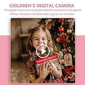 ARTIBETTER Pink Kids Selfie Camera 800W Cartoon Camera Toy Shockproof Digital Camera Single- Lens Reflex Camera Toy Christmas Birthday Gifts