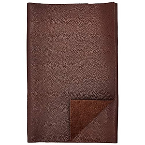 REED Leather Hides - Cow Skins (12 X 24 Inches 2 Square Foot, Brown)