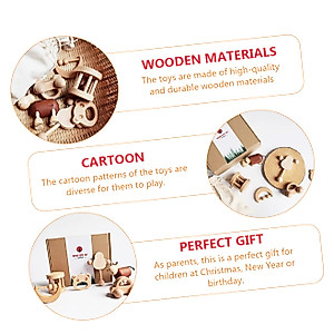 Kisangel 24 Pcs Newborn Baby Hand Bell Toddler Hand Rattle Hand Rattle Toy Lovely Rattle Wooden Hand Rattle Toddler Toy Baby Plaything Musical Instrument Baby Hand Rattle Baby Toy