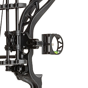 OCTANE Stryker Lightweight Compact Accurate Ultra-Bright 3-Pin Bow Sight with Hi-Vis Level for Archery, Hunting, Shooting
