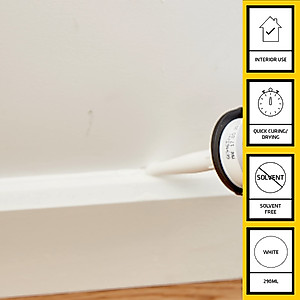 Everbuild EVBFLEXWH 310ml Flexible Decorators Filler - White