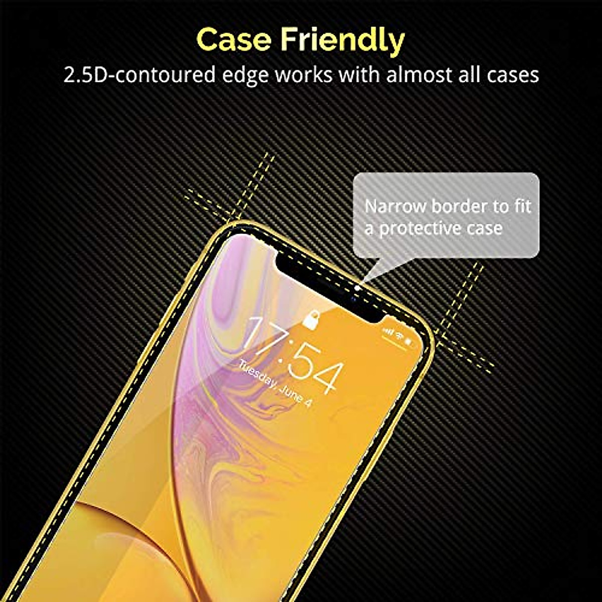UNBREAKcable Screen Protector for iPhone 11/ iPhone XR [3-Pack] [99.99% HD Clear] [Easy Installation Frame] [9H Hardness] [Full Coverage] [Bubble Free][Free Alignment Tool, Anti-Scratch][ Anti-Fingerprint] for Apple 6.1''