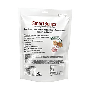 SmartBones with Real Chicken Mini Chews 8 Count, Rawhide-Free Chews for Dogs