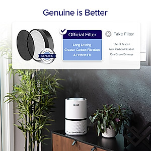 LEVOIT LV-H132 Air Purifier Replacement Filter, 3-in-1 Nylon Pre-Filter, High-Efficiency Activated Carbon, LV-H132-RF, 4 Pack