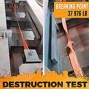 Vehiclex Off-Road Tow Recovery Kit 3" x 30' - 35000 lbs - Off Road Snatch Strap, High Visibility Industrial Grade Webbing, Protective Sleeves - 2 Heavy Duty D-Ring Shackles - Storage Bag