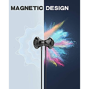 MUBIAO Bluetooth Headphones Neckband 20Hrs Playtime V5.0 Wireless Headset Sport Noise Cancelling Earbuds w/Mic for Gym Running Compatible with iPhone Samsung Android