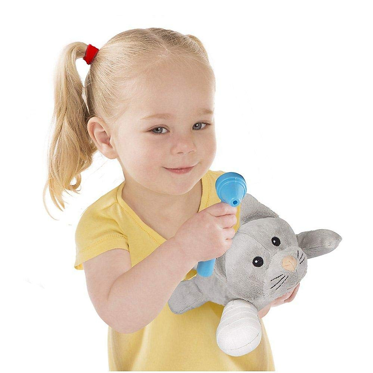 Melissa and Doug LCI8520 Examine and Treat Pet Vet Play Set, 24 Pieces, Complete Toys Set with Plush Dog and Cat, Sold as 1 Set