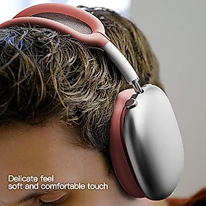 Tucana Silicon Cases Compatible for AirPods Max, Overhead Cover + Earcup Cover (Pink)