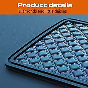 jeseny Pack-1 Car Dashboard Phone Anti-Slip Mat, 11.8In x 5.7In Adhesive Grip Pad, Fits for Radar Detector, Cell Phone, Keys, Glass, Mirrors, Metal, GPS, Coins Fixate Gel Pad, Washable (Black)