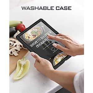 Poetic TurtleSkin Case Designed for Samsung Galaxy Tab A8 Case 10.5 Inch 2022, Heavy Duty Shockproof Rugged Kids Friendly Drop Protection Silicone Cover Case, Black