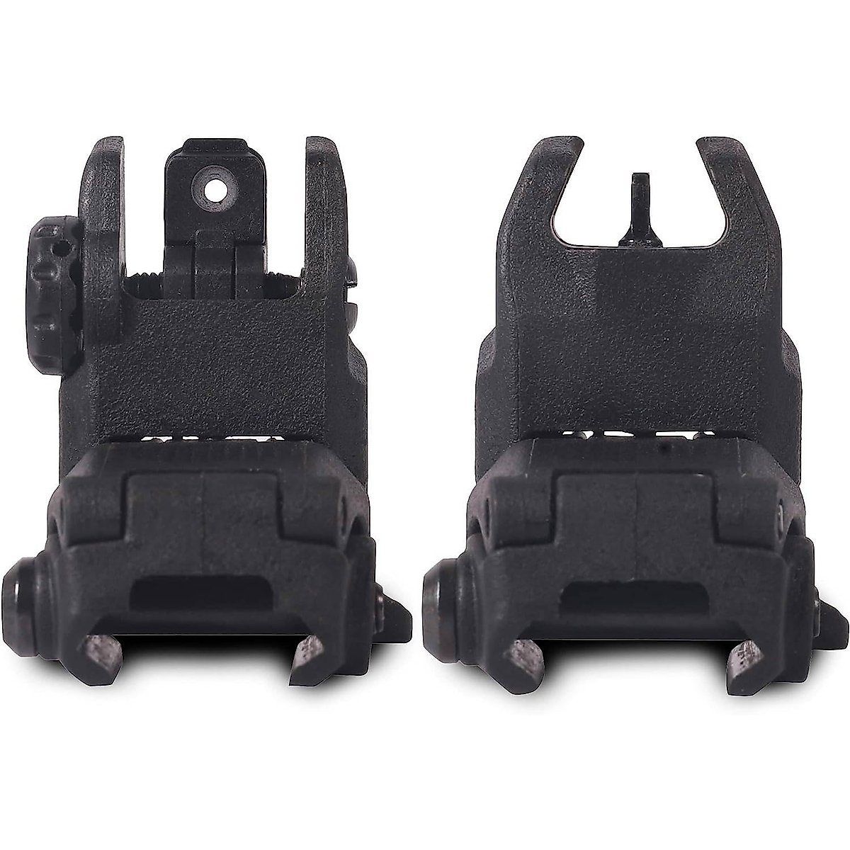 ADEGRIN Nylon Sight Front and Rear Flip Sights can be Mounted on Any Picatinny or Weaver Rail(Black)
