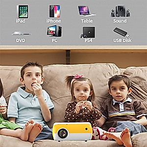 CXDTBH Projector P80 Support 1080p 3800 Mini Projector Home Cinema Movie LED Projetor