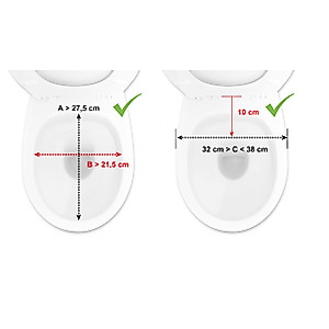 Pepe - Raised Toilet Seat for Seniors 4 inch, Toilet Seat Risers for Seniors, Raised Toilet Seat with Lid, Handicap Toilet Seat Riser, Elevated Toilet Seat for Elderly, High Toilet Seats for Seniors