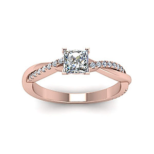 SISGEM Princess Cut Engagement Rings Set for Women,1.84/2.84 CTW Infinity Twist Moissanite Rings Sterling Silver Wedding Engagement Anniversary Set Bands Free Engraved