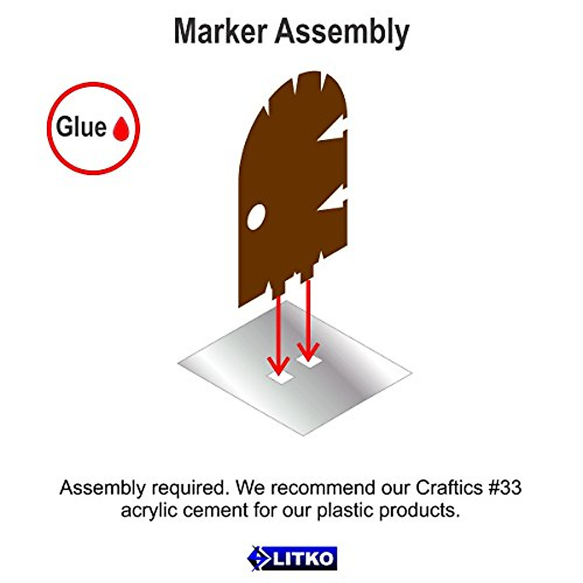 LITKO Terrain Door Markers | Compatible with Dungeons & Dragons & Pathfinder | DND | 5E | TTRPG | (Wooden Door)