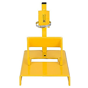 Happybuy 14 inches Yellow Lawn Mower Blade Sharpener Grinder Motor NOT Included Garden Blade Sharpener Adjustable Ring Rust 30°Angle