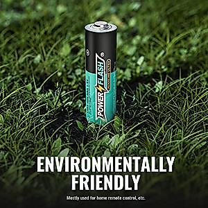 POWER FLASH AAA Batteries, 100 Count Maximum Power Ultra Long-Lasting Alkaline Triple A Battery, Leakproof Design, 10 Years Shelf Life