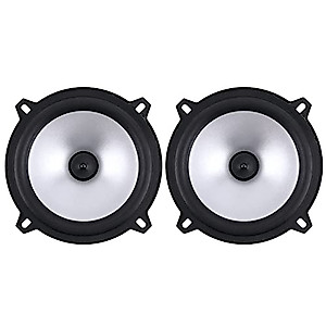 ePathChina® 2pcs 5 Inch 60W 2 Way Coaxial Car Speakers Automobile HiFi Full Range Frequency Sensitivity Power Loudspeaker