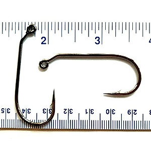 100 Gerry's Tackle 32886 2X Strength Black Nickel 30 Degree Round Bend Jig Hooks Size 3/0