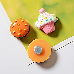 12pcs Mini Cute Refrigerator Magnets, 3D Simulation Food Refrigerator Magnets, Creative Gourmet Fridge Magnets, for Refrigerators, Whiteboards, Maps and Other Magnetic Items