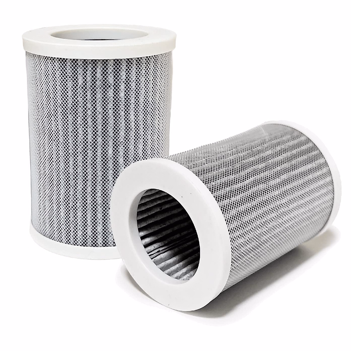 Nispira 3-in-1 HEPA Activated Carbon Replacement Filters For Pure Enrichment Purezone Mini Portable Air Purifier (PEPERSAP), 2 Packs