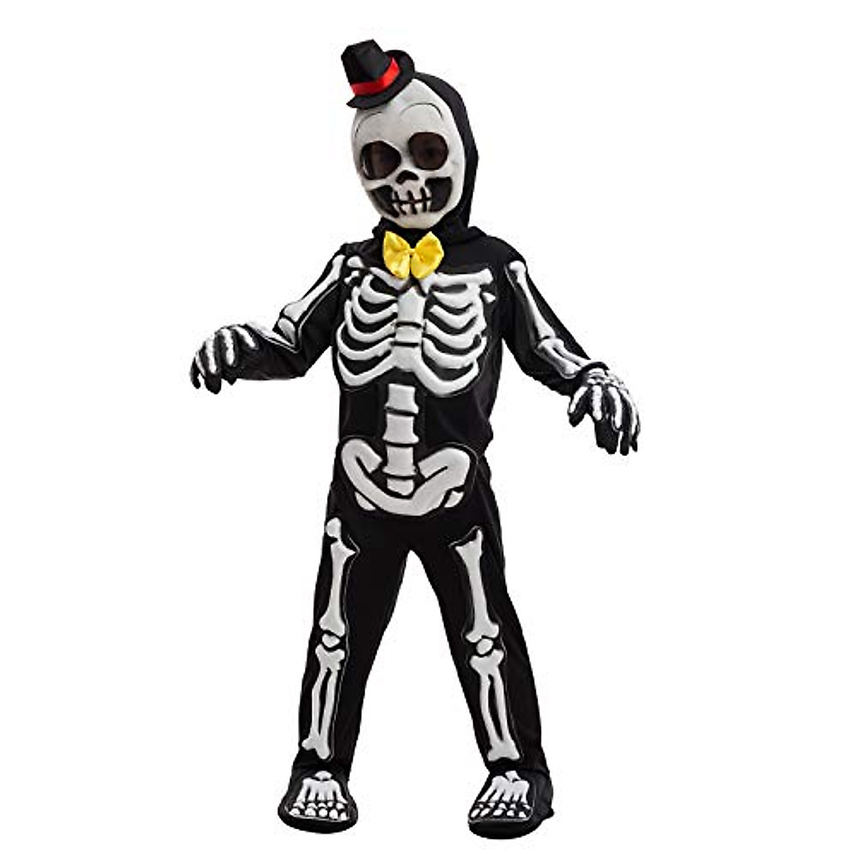 Spooktacular Creations Skelebones Costume (Large (10-12yr)) Black