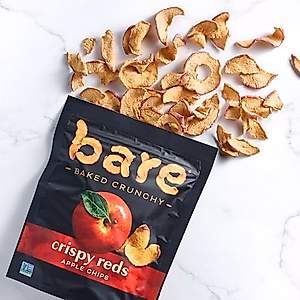 Bare Baked Crunchy, Apples Fuji & Reds, 3.4 Ounce (Pack of 6)