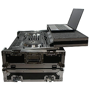 Harmony Audio HCNS7LTWFXTR Flight Glide Laptop Stand Combo DJ Case Compatible with Numark NS7FX